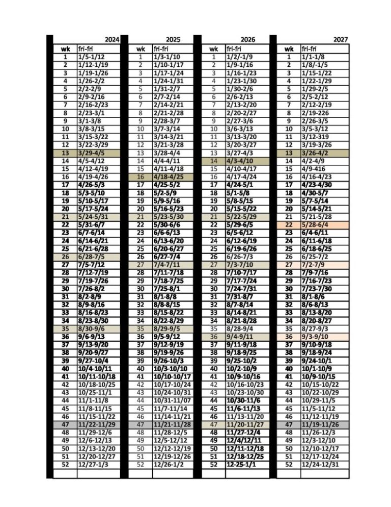 Timeshare Calendar | Ocean Towers Beach Club